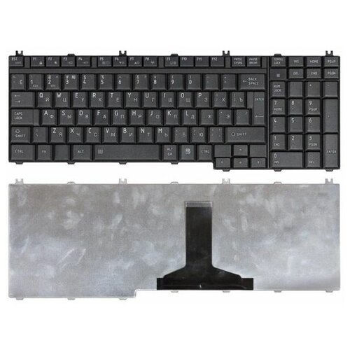 Клавиатура для ноутбука Toshiba Satellite A500 A505 L350 черная матовая