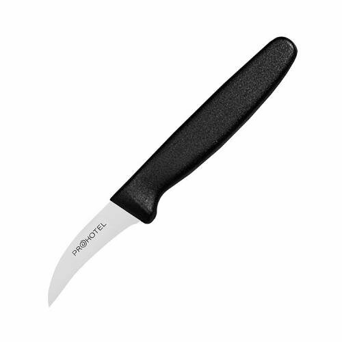 Нож для фигурной нарезки "Проотель", сталь нерж, пластик, длина 160/160, ширина 13мм, черный, металлич.