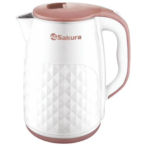 Чайник Sakura SA-2165, белый/бежевый