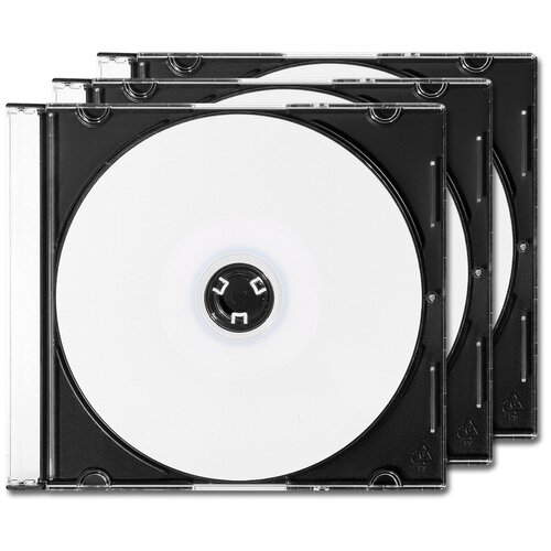 Диск DVD+R 8.5Gb DL 8x CMC Printable, slim box (черный), 3 шт.