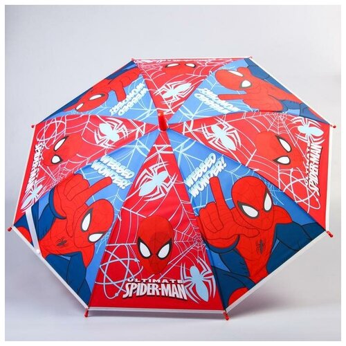 Зонт-трость Marvel, красный, синий