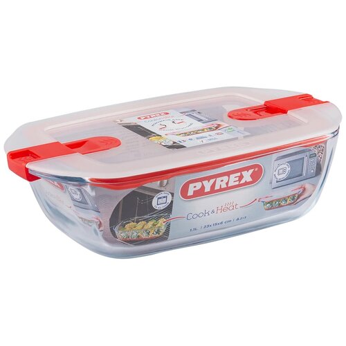 Форма универсальная Pyrex Cook&Heat 215PH00, 2 шт., 1.1 л, 23х15 см