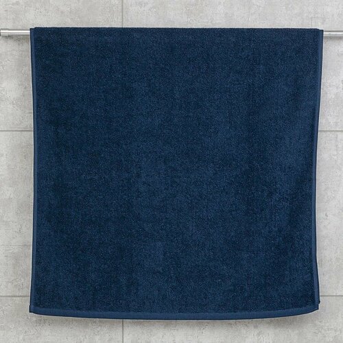 Махровое полотенце Sandal "люкс" 50*90 см, цвет - темно-синий.