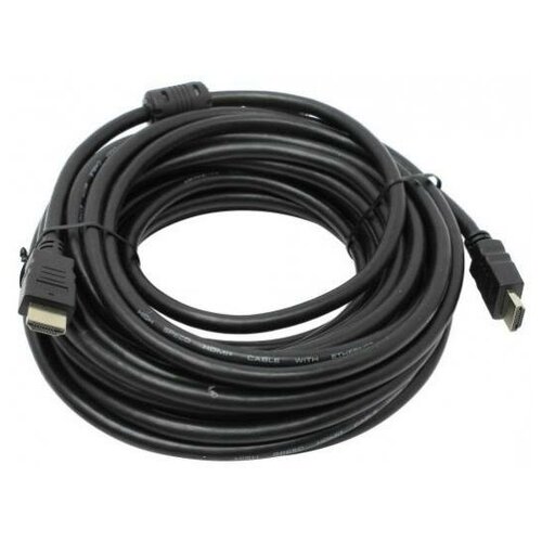 TELECOM Кабель HDMI 10м TELECOM TCG200F-10M круглый черный