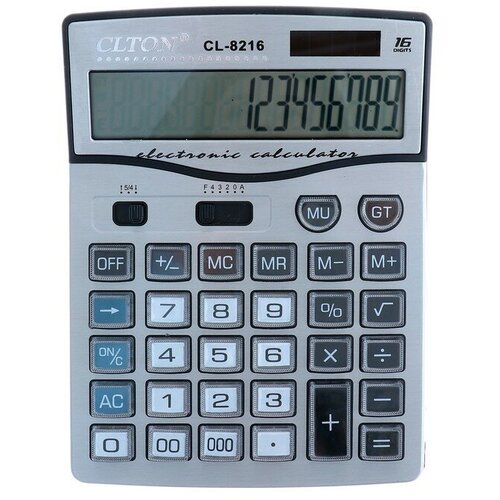 Калькулятор настольный, 16-разрядный, SDC-8216