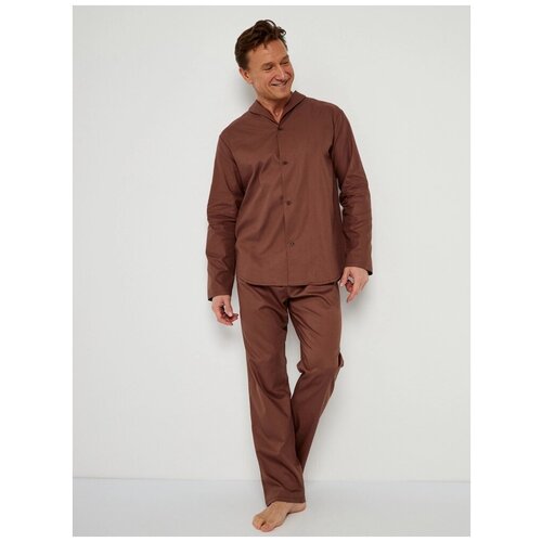Пижама Малиновые сны, размер 58, коричневый