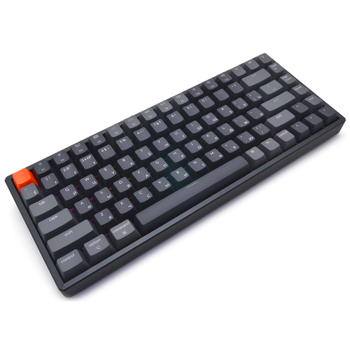 Беспроводная механическая клавиатура Keychron K2, 84 клавиши, алюминиевый корпус, RGB подсветка, Hot-Swap, Gateron Red Switch