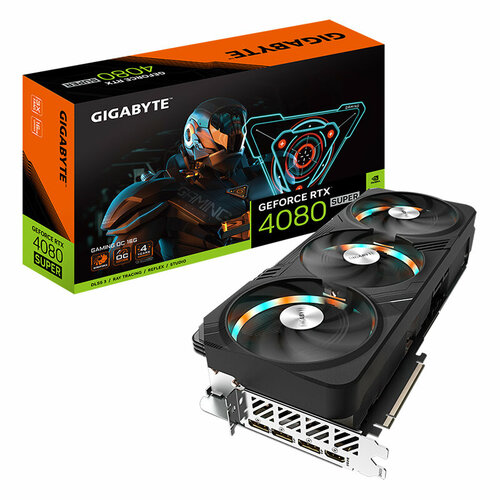 Видеокарта GigaByte GeForce RTX 4080 Super Gaming OC 16G 2550Mhz PCI-E 4.0 16384Mb 23000MHz 256-bit HDMI 3xDP GV-N408SGAMING OC-16GD