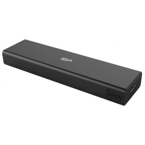 Внешний корпус Silicon Power PD60 Enclosure для M.2 PCIe NVMe/SATA SSD, USB Type-C 3.2, черный