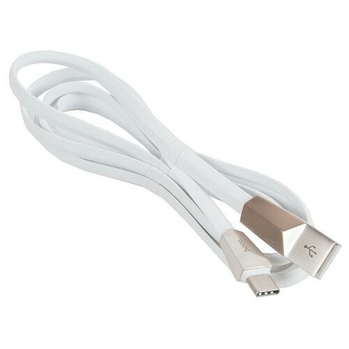 Кабель USB HOCO x4 Zinc для Type- C, 2.4 A, длина 1.2 м, белый