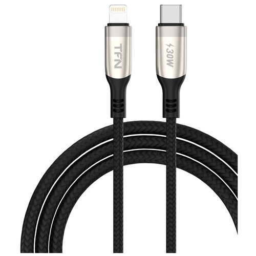 Кабель USB 2.0 Type-C - Lightning, 1.2м, нейлон, никель, TFN-C-B LZ-CL1M-NI