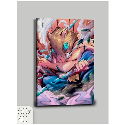 Картина интерьерная на холсте Аниме Клинок рассекающий демонов - 296 В 60x40