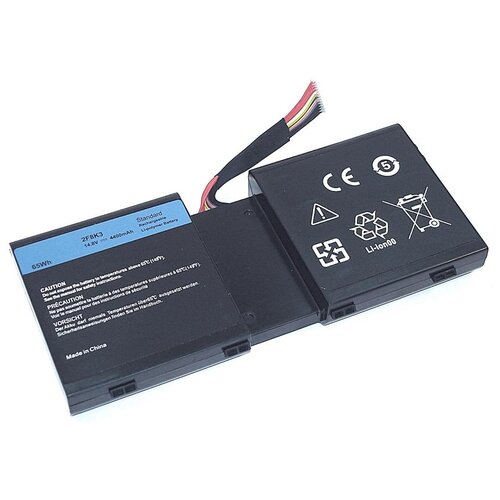 Аккумуляторная батарея для ноутбука Dell Alienware 17 R1 (2F8K3) 14.8V 5200mAh черная OEM