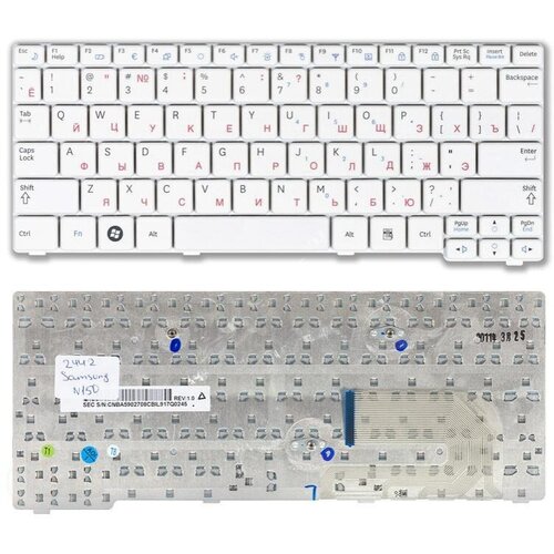 Клавиатура для ноутбука Samsumg N148-DA02 белая
