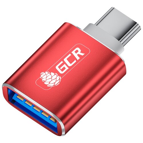 Переходник/адаптер GCR USB (F) - USB type-C (M) GCR-UC3AF, красный