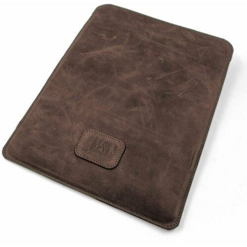 Кожаный чехол J.Audmorr для MacBook Pro 16 / Ноутбука 15,6"-16,2", коричневый, NewBridge 15.6 Brown