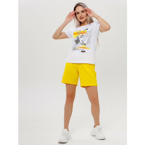 Комплект одежды Elena Tex, размер 52, белый, желтый