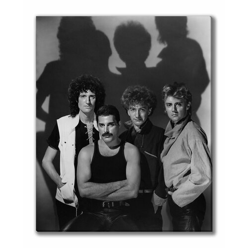 Картина для интерьера на холсте «Группа Queen» 65х80, холст натянут на подрамник