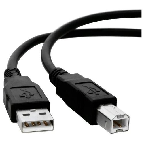 Высокоскоростной кабель USB 2.0 A (AM) - USB B (BM) 5 метров, для принтера / сканера, черный