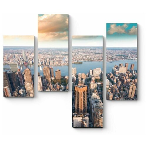 Модульная картина Панорама Нью-Йорка144x135