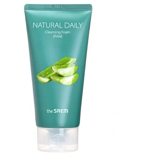 Пенка для умывания с экстрактом алоэ The Saem Natural Daily Cleansing Foam Aloe, 150 мл