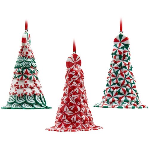 EDG Набор елочных игрушек Caramel Tree - Christmas Biscotti 11 см, 3 шт, подвеска *