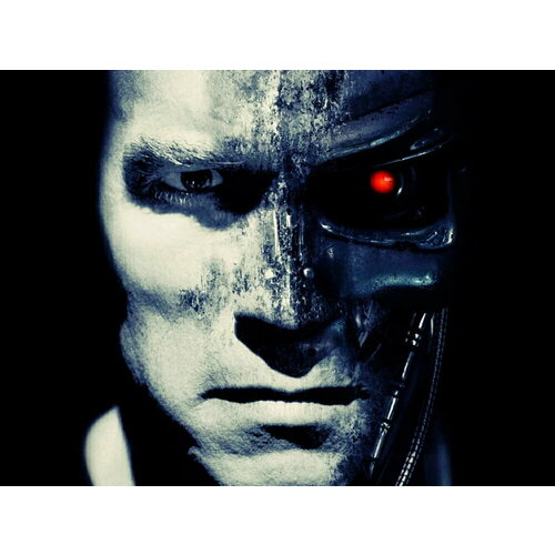 Плакат, постер на холсте Terminator/Терминатор/искусство/арт/абстракция/творчество. Размер 21 на 30 см