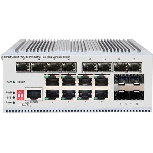 ORIGO OI3120/A1A Промышленный управляемый L2 коммутатор 8x1000Base-T, 12x1000Base-X SFP