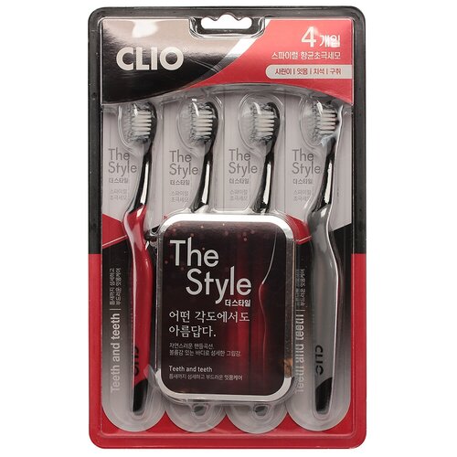 CLIO Набор щеток зубных The Style Toothbrush 4шт