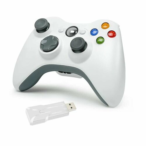 Супер качиственый и удобный Беспроводной Геймпад Джойстик для игровой приставки box и ПК (Windows) / Мультиплатформа / Bluetooth / цвет белый