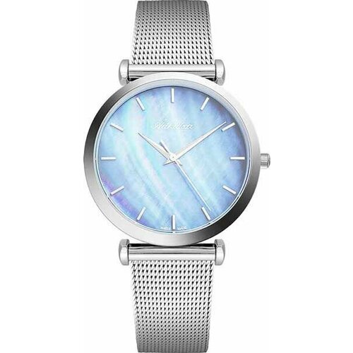 Наручные часы Adriatica, серебряный, голубой