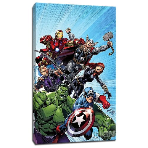 Картина Уютная стена "Супергерои комиксов Мстители" 40х60 см