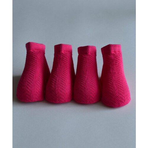 Носки РОЗА 2 пары, размер 0-6 месяцев, розовый, бордовый