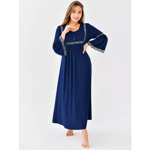 Сорочка  Текстильный Край, размер 50, синий