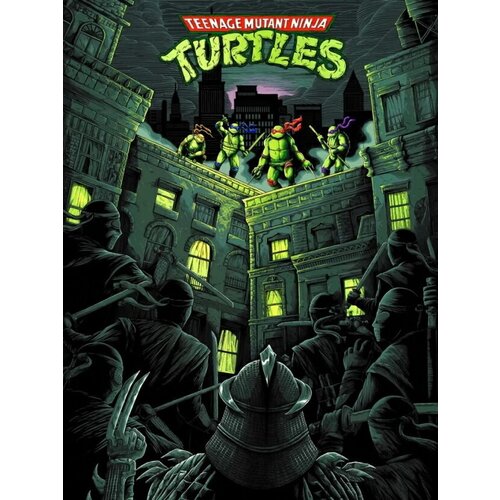 Плакат, постер на бумаге Teenage Mutant Ninja Turtles/Черепашки Ниндзя/комиксы/мультфильмы. Размер 21 х 30 см