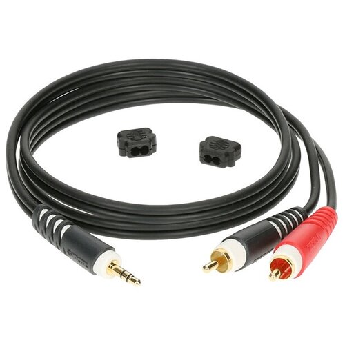 AY7-0300 Коммутационный кабель, 3.5мм-2xRCA, 3м, Klotz