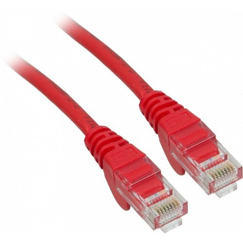 Патчкорд UTP кат.5E RJ-45 вилка - RJ-45 вилка, красный, 5 м.