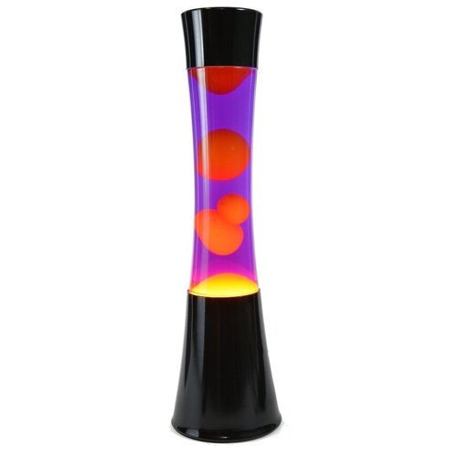 Лава-Лампа Оранжевая/Фиолетовая 39 см (черный корпус)