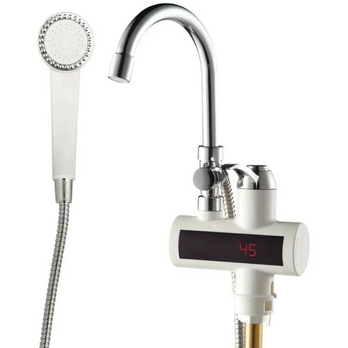 Проточный кран водонагреватель с душем/проточный водонагреватель электрический