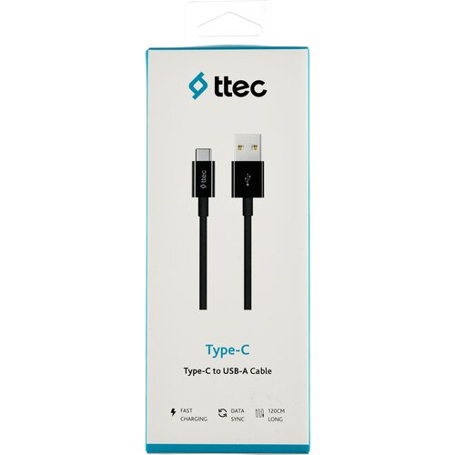 Дата-кабель TTEC Type-C, 2DK12S, черный