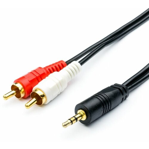 Кабель Atcom Аудио-кабель 1.5 m (mini-Jack3.5(m) 2RCA(m), стерео, пакет)