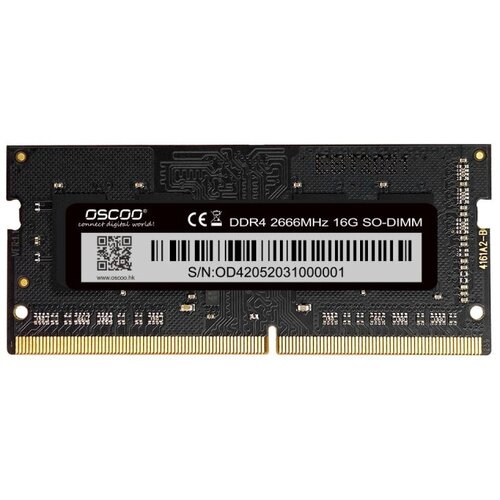 Модуль памяти Oscoo DDR4 SO-DIMM 16Gb 2666MHz CL19 (6970823626289)