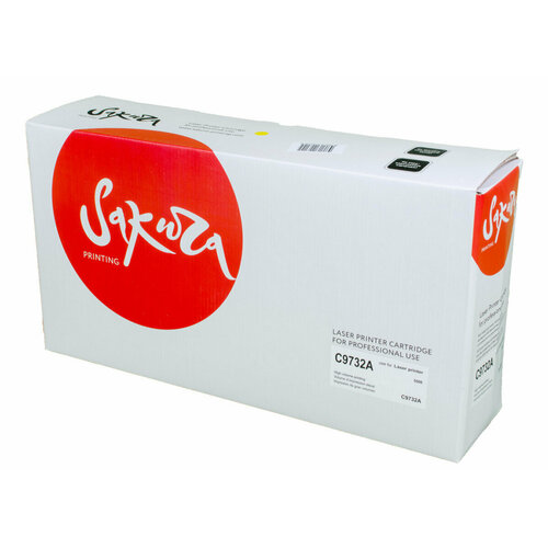 3 шт. Картридж лазерный Sakura 645A / C9732A желтый 12000 стр. для HP (SAC9732A)