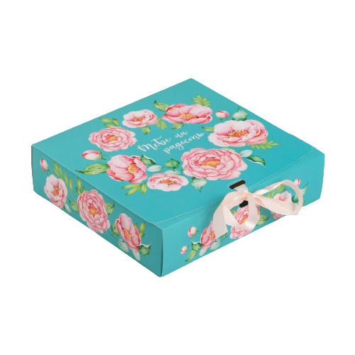 Коробка подарочная Дарите счастье Тебе на радость, 18 смх20 смх5 см, голубой