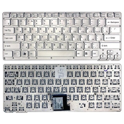 Клавиатура для ноутбука Sony Vaio VPC-SA35GG/BI серебристая
