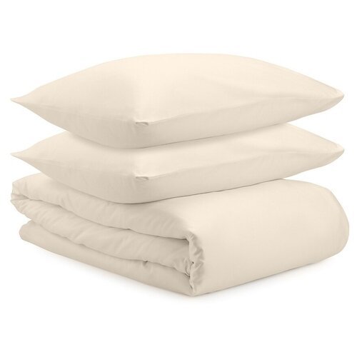 Комплект постельного белья из сатина белого цвета из коллекции Essential, 150х200 см, Tkano, TK21-DC0001
