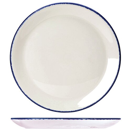 Тарелка мелкая «Блю дэппл», 20,3 см, синий, фарфор, 17100567, Steelite