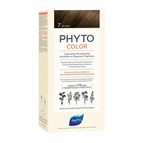 PHYTO Phytocolor Краска для волос, 50/50/12 мл, 7 Блонд