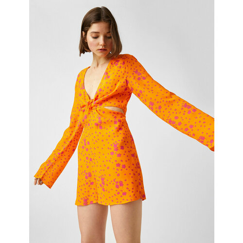 Платье KOTON, размер 42, оранжевый