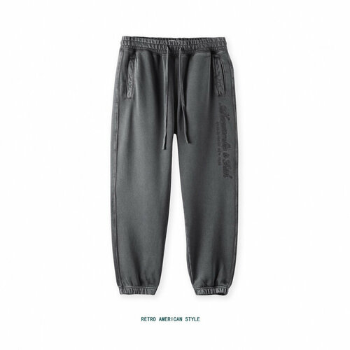 Брюки джоггеры Abercrombie & Fitch, размер XXL, черный